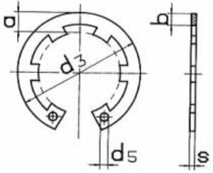 CIRCLIPS DE SÉCURITÉ À ERGOTS INTÉRIEURS - Fournisseur de visserie ...